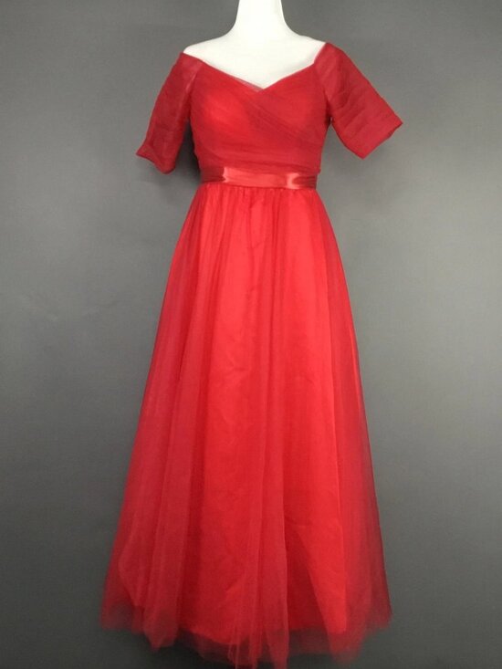Source Unknown | Dresses | The Ladys Evening Dress In Red Color ...